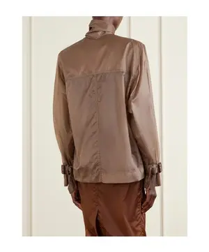 Saint Laurent Lavallière Button-up Blouse - Brown