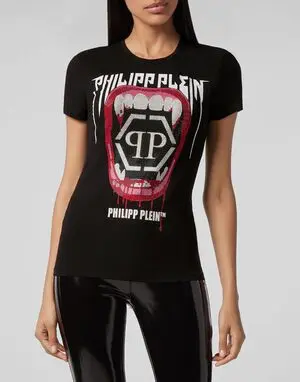 Philipp Plein Embellished Logo T-shirt