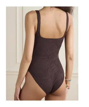 Loulou De Saison Apollon Stretch-cloqué Swimsuit