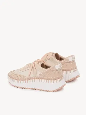 Chloé Nama Low Top Sneakers - Nude