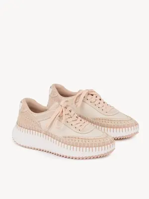 Chloé Nama Low Top Sneakers - Nude