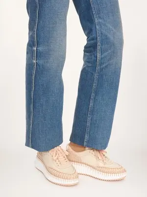Chloé Nama Low Top Sneakers - Nude