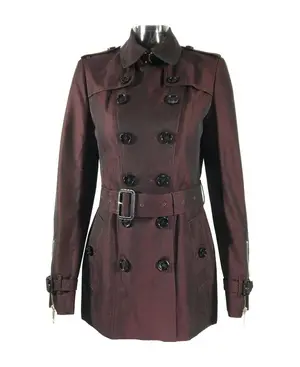 Burberry Double-breasted Trench Coat With Belt Detail