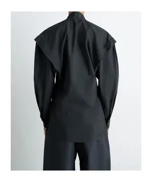 LEMAIRE Ascot Blouse In Washed Cotton-silk Blend