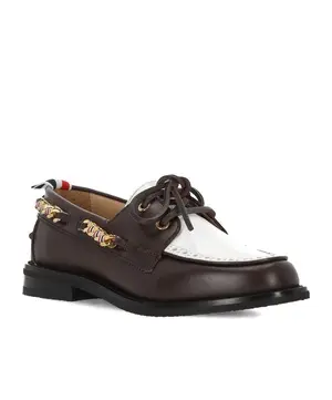 Thom Browne Chain-detailed Lace-up Shoes