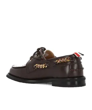 Thom Browne Chain-detailed Lace-up Shoes