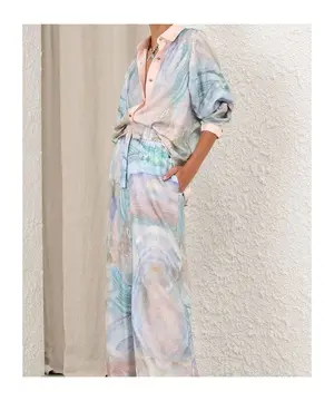 Zimmermann Illuminate Relaxed Shirt - Blue-agate