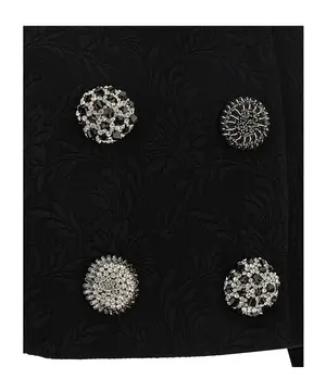 Dries Van Noten Double-breasted Embellished Jacket - Black