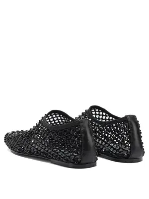 STRATEGIA Dolly Embellished Ballerinas - Black