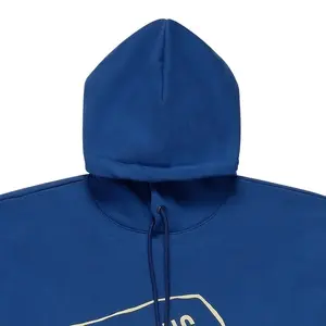 Opening Ceremony Warped Logo Printed Hoodie - Blue