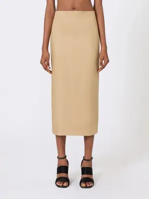 Max Mara Veranda Back Slit Skirt - Camel