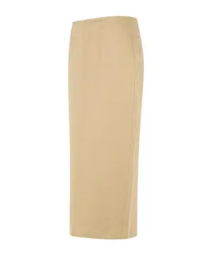 Max Mara Veranda Back Slit Skirt - Camel