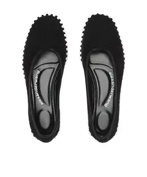 Alexander Wang Crystal Ball Chain Trim Ballet Flats