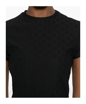 Gucci Monogram Embossed Short Sleeve T-shirt