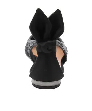 AQUAZZURA Embellished Bow Detail Tulle Flats