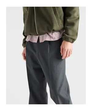 Prada Pleated Wool Trousers