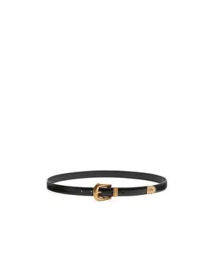 Valentino Garavani Vlogo Signature Buckled Belt - Black