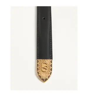 Valentino Garavani Vlogo Signature Buckled Belt - Black