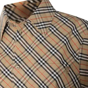 Burberry Checked Cropped Short Sleeve Shirt