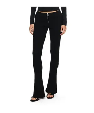 Off-White Slim Fit Flared Jersey Pants