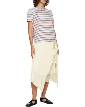 Marni Striped Logo Patch T-shirt