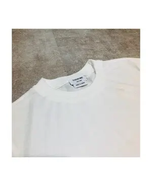 Thom Browne Logo Patch Crewneck T-shirt - White