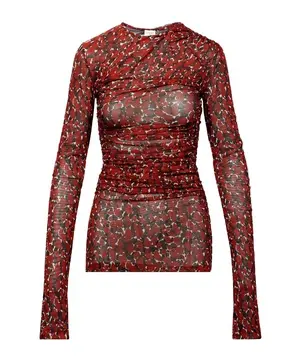 Saint Laurent Long-sleeved Dress - Red