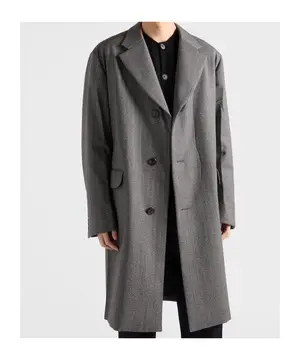 Prada Single-breasted Wool Coat