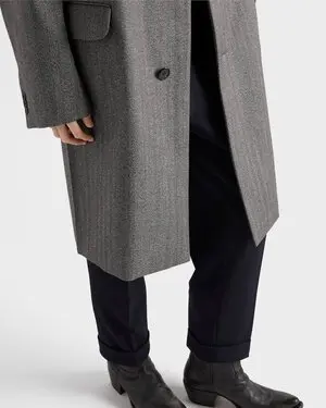 Prada Single-breasted Wool Coat
