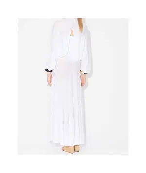 Alaïa Fluid Bustier Maxi Dress - White