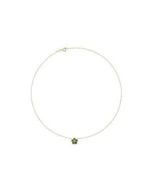 Tory Burch Flower Charm Necklace - Yellow