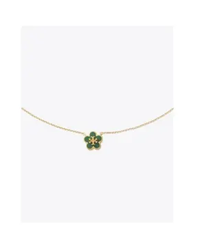 Tory Burch Flower Charm Necklace