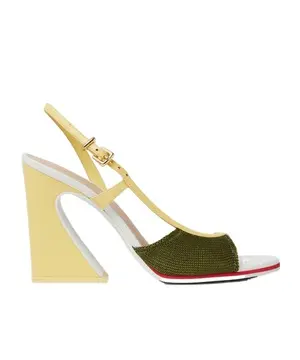 Fendi Arco Asymmetric High-heel Sandals - Multicolor