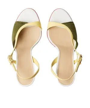 Fendi Arco Asymmetric High-heel Sandals - Multicolor