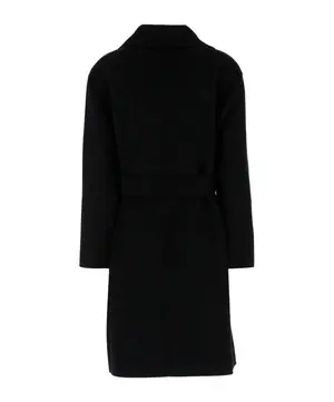 Max Mara Cles Belted Coat - Black