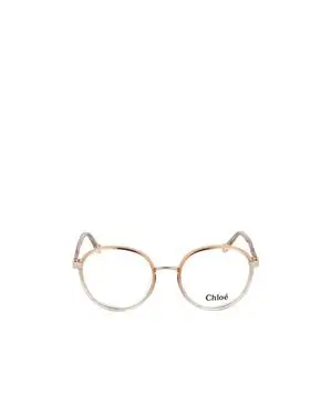 Chloé Round Frame Eyeglasses - White