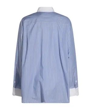 Marni Striped Shirt With Curved Hem And Button Cuffs