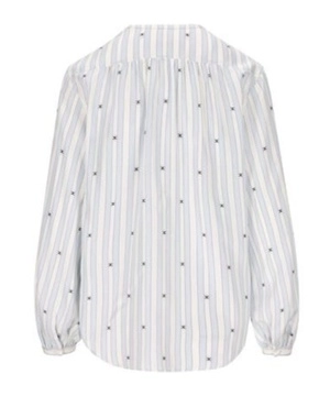 Celine Romy Striped Silk Blouse