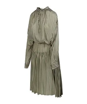 Dries Van Noten Striped Midi Dress