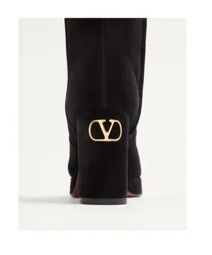 Valentino Garavani Fawcette Platform Boot In Crust Leather 90mm