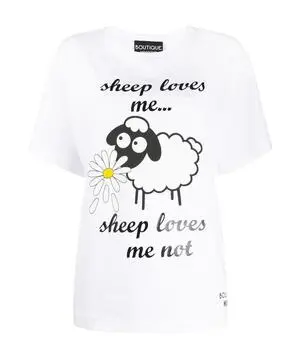 Moschino Lamb Print T-shirt - White
