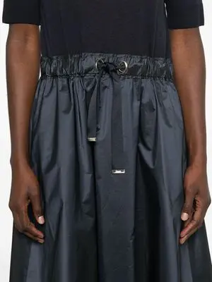 Herno Drawstring Waist Midi Dress - Black