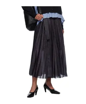 Sacai Pleated Midi Skirt