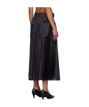 Sacai Pleated Midi Skirt