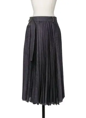 Sacai Pleated Midi Skirt