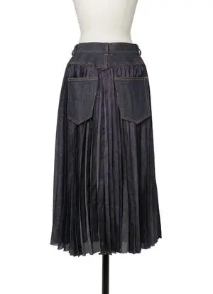Sacai Pleated Midi Skirt