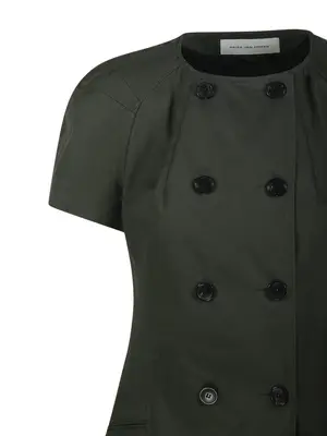 Dries Van Noten Double-breasted Short Sleeve Jacket - Bottle