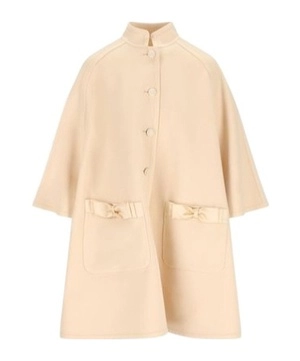 Valentino Garavani Bow Detailed Button-up Coat - No