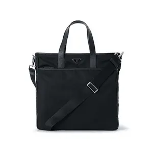Prada Logo Shoulder Bag - Black