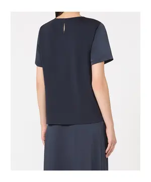 Max Mara Gilbert Satin Crewneck T-shirt